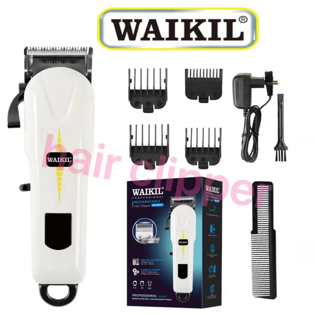 ใหม่ล่าสุด!!WAIKIL-WL6067 ของแท้100% แบตเตอเลี่ยนตัดผมไร้สาย ปัตตา ...