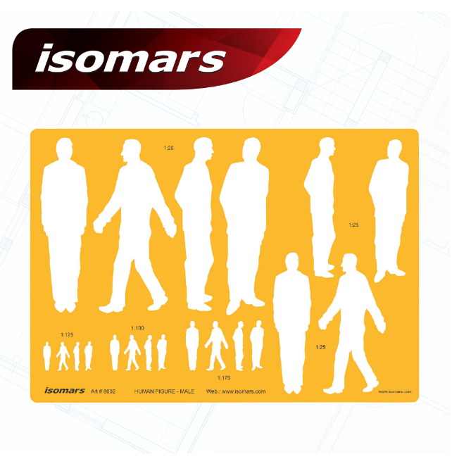 Isomars แผ่นเพลท ผู้ชาย Human Figure (Male) | Shopee Thailand