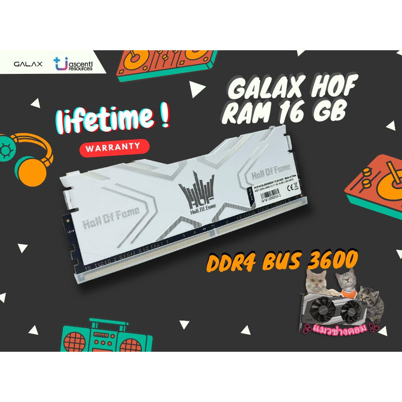 Galax Hof Ram DDR4 16GB Bus 3600 (8x2) | Shopee Thailand
