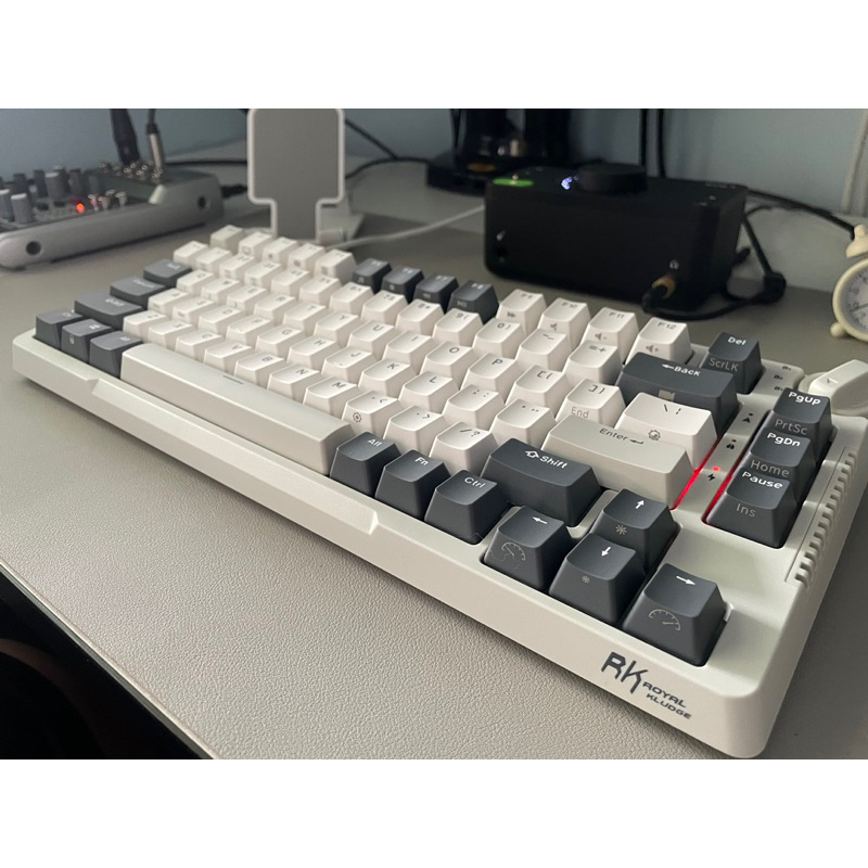 Keyboard Custom คีย์บอร์ด Royal Kludge RKH81 Sky Cyan Switch Bluetooth ...