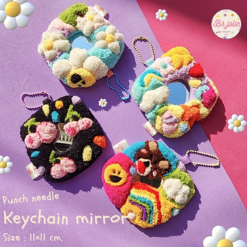 keychain mirror punch needle | Shopee Thailand