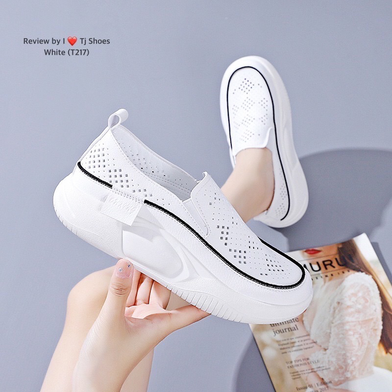 รองเท้าผ้าใบเพื่อสุขภาพ ใส่นิ่มดีมาก น้ำหนักเบา สวมใส่ง่าย T217 | Shopee Thailand