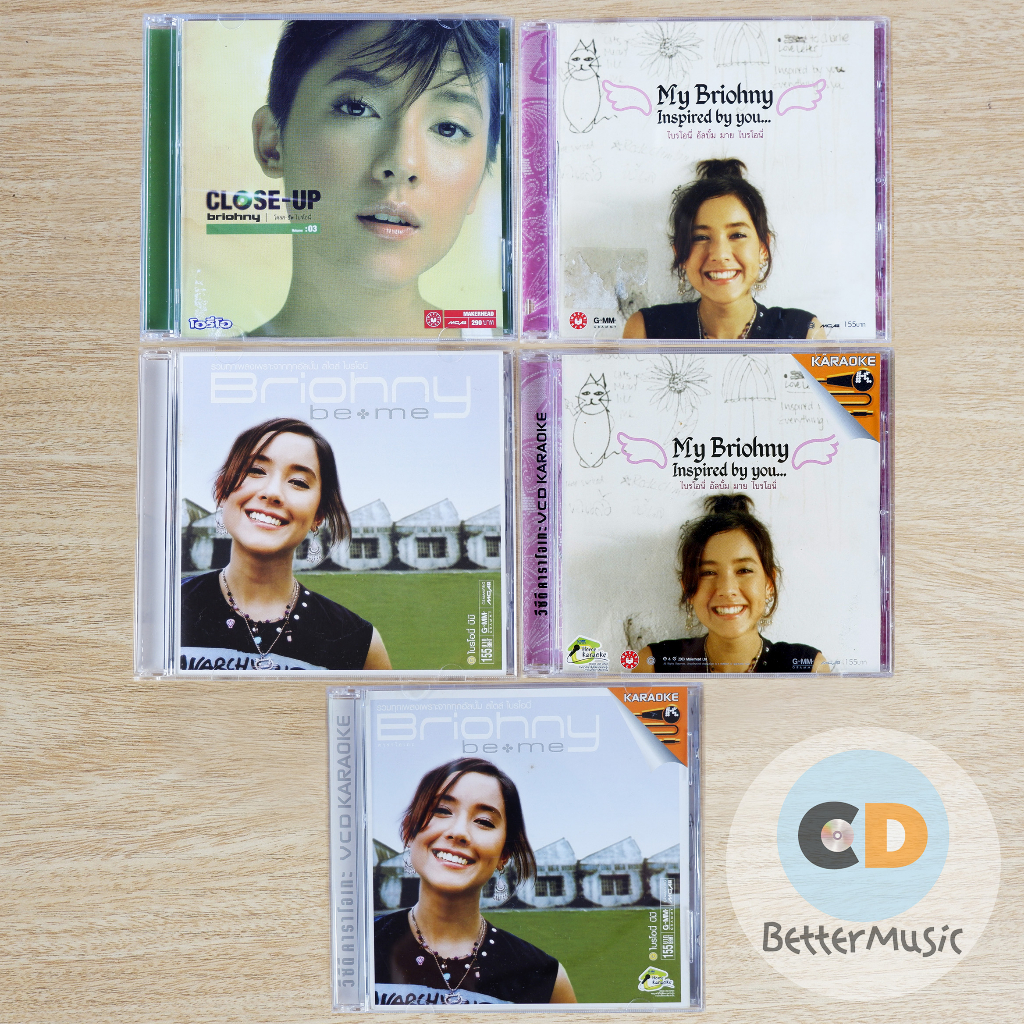 CD เพลง / VCD คาราโอเกะ Briohny (ไบรโอนี่) อัลบั้ม Close-Up / My Briohny / Be Me | Shopee Thailand