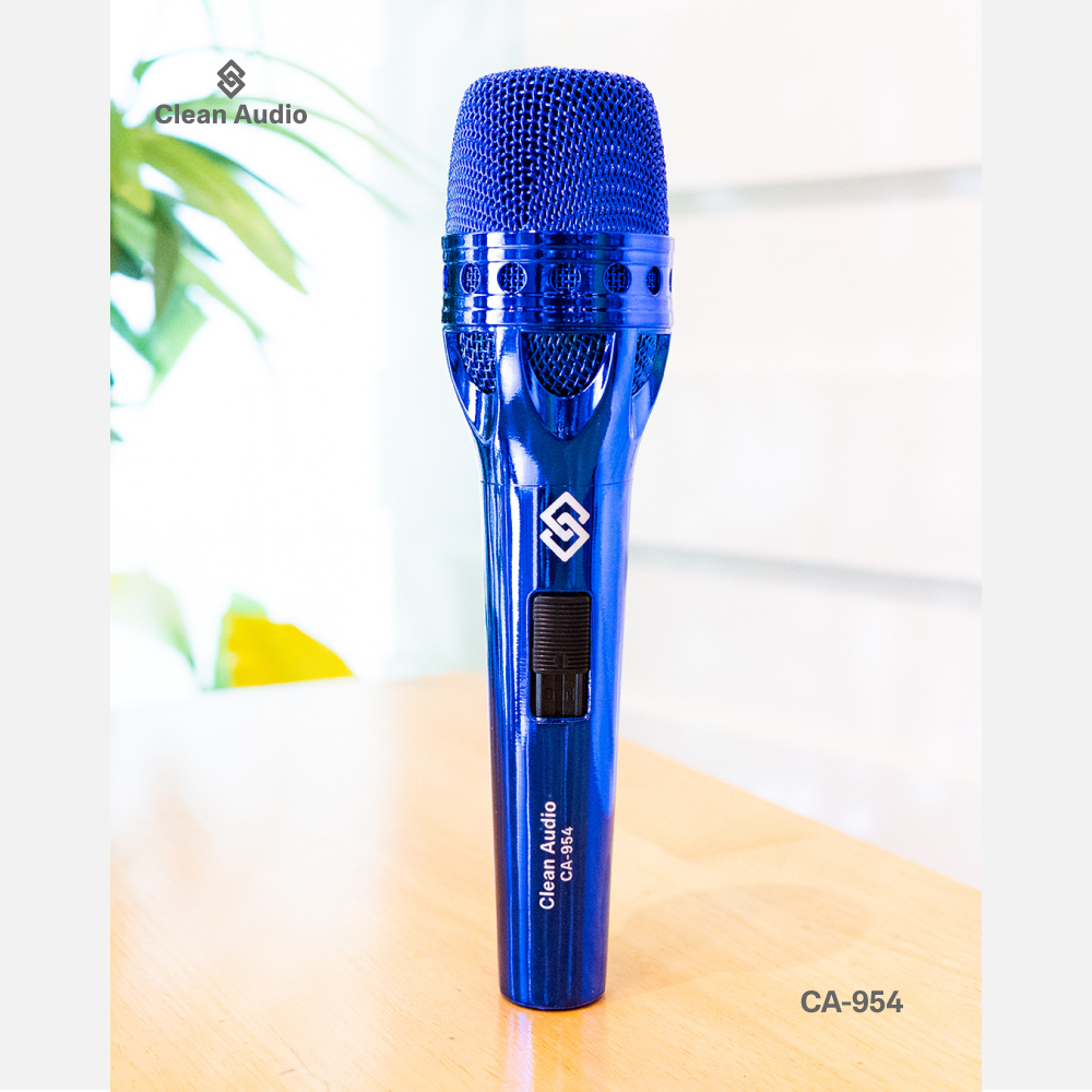 CLEAN AUDIO : CA-954 DARK-BLUE DYNAMIC CARDIOID MICROPHONE | Shopee ...