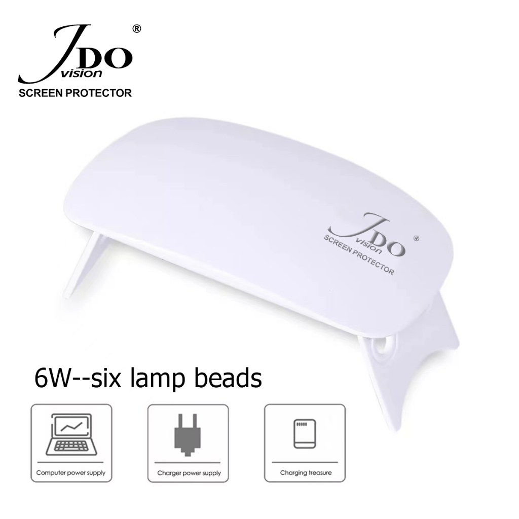 UV LAMP เครื่องฉายแสงยูวี สำหรับ ติดฟิล์มกระจกยูวีหรืออบเล็บเจล แบบพับเก็บได้ ขนาดพกพา UV/LED 6w ...