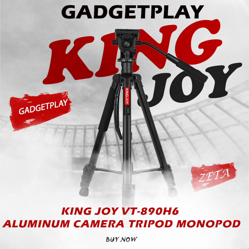 [กรุงเทพฯ ด่วน 1 ชั่วโมง] Kingjoy VT-890H6 Aluminum Camera Tripod ...