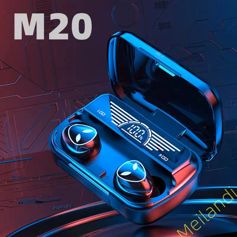 TWS M19 Wireless bluetooth V5.1 หูฟังพร้อมที่ชาร์จ หูฟังบลูทูธ สเตอริโอ ...