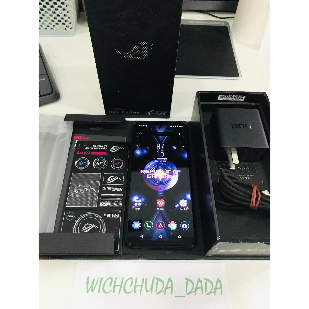 【ROM ทั่วโลก】Asus Phone ROG 2/3/5 Gaming Snapdragon855+/865+/888 6.59" 2340x1080Hz Original Used ...