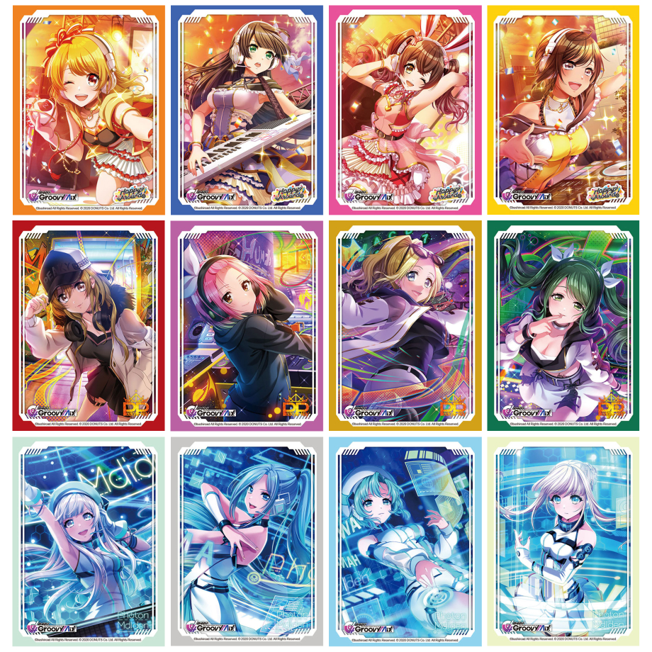 Bushiroad Sleeve D4DJ Groovy Mix : Happy Around, Peaky P-key, Photon Maiden, Merm4id, RONDO ...