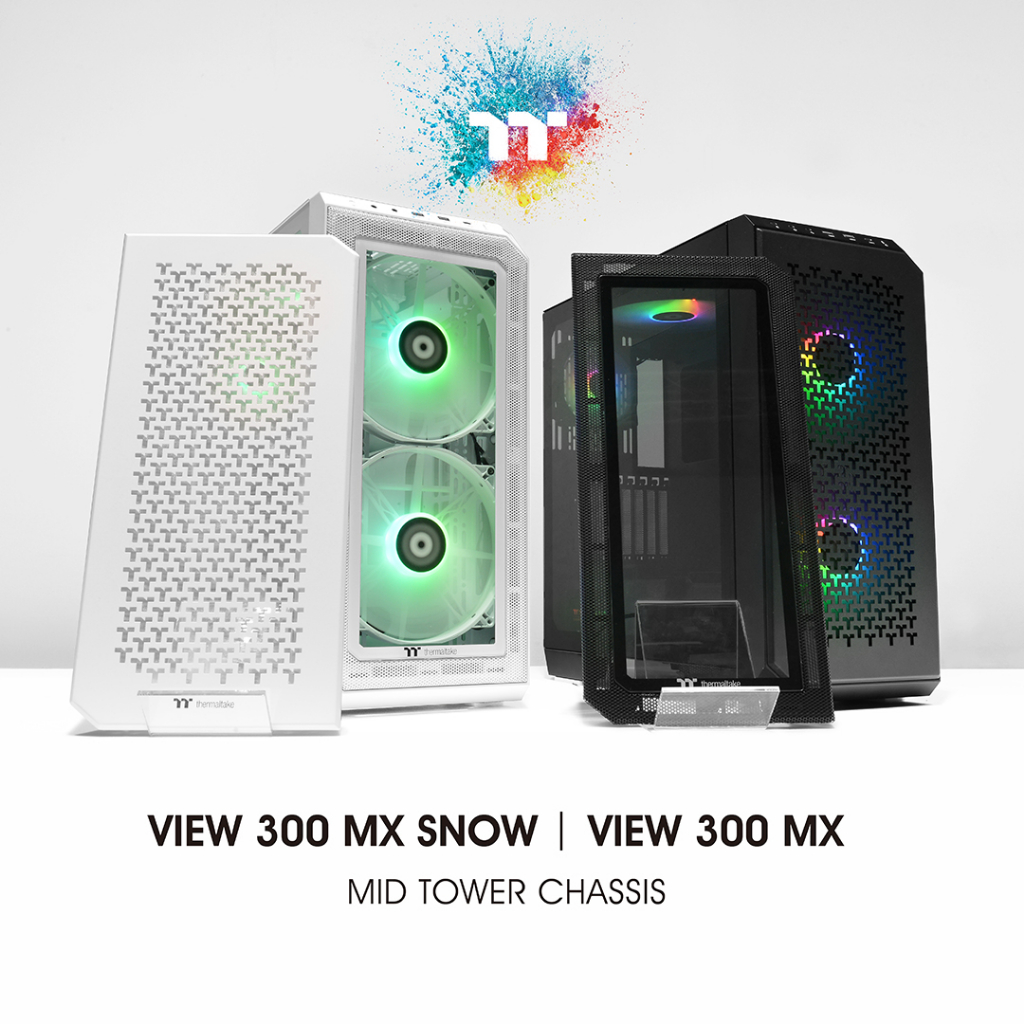 CASE Thermaltake View 300 MX TG ARGB E-ATX Mid Tower Computer Case ...