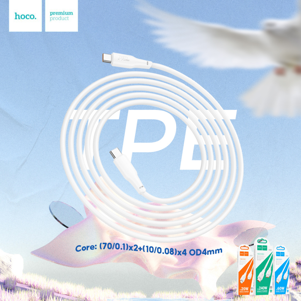 Hoco X93 สายชาร์จเร็ว จ่ายไฟแรงสูง PD 240W / PD 100W ชนิด Type-C to ...