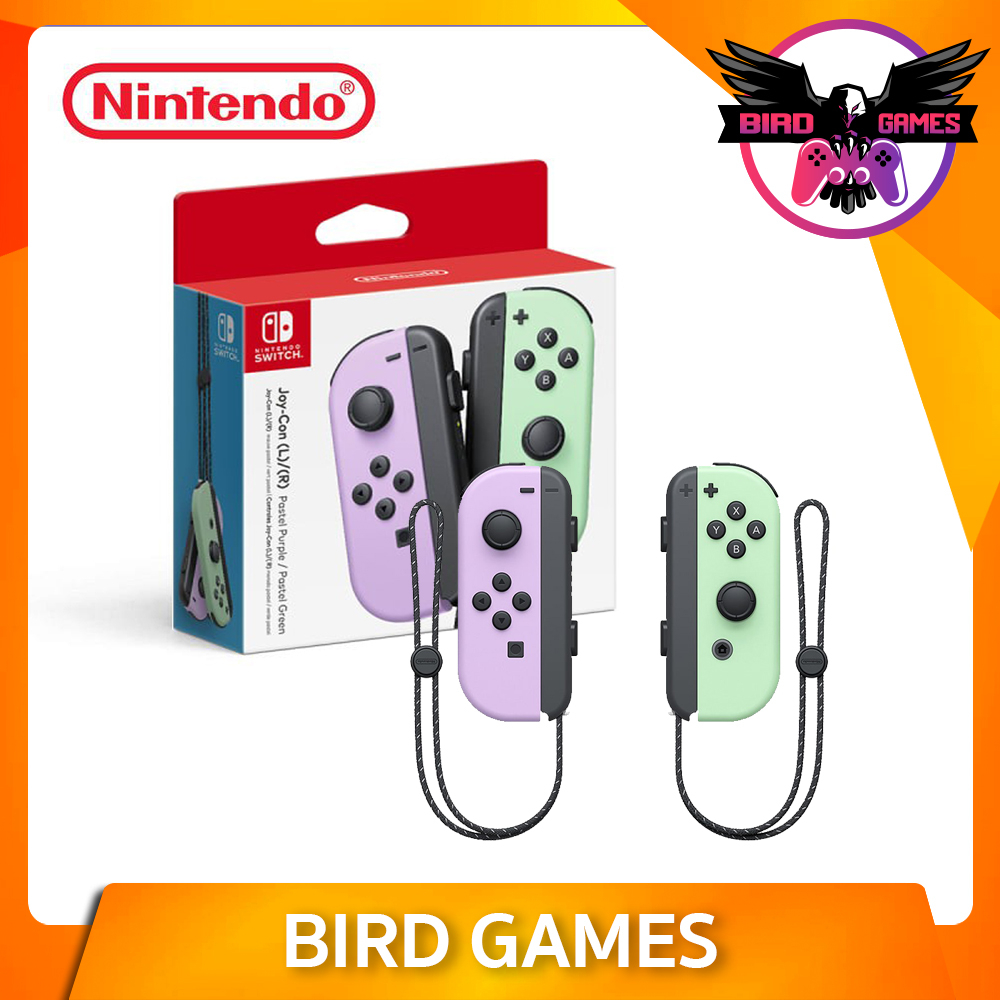 Joy Con for Nintendo Switch สี (ม่วงอ่อน เขียวอ่อน) ของแท้ [จอยcon ...