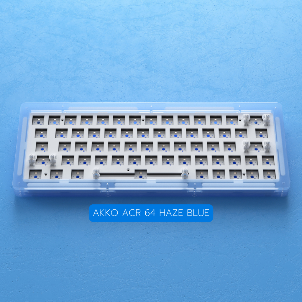 คีย์บอร์ด AKKO ACR64 case Arcylic 4 Color size 60% RGB Hotswap Gasket ...