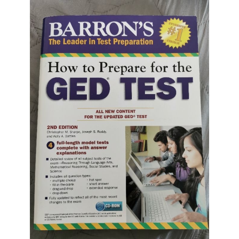 GED TEST BARRON'S สภาพ95% มีCD ไม่มีขีดเขียน | Shopee Thailand