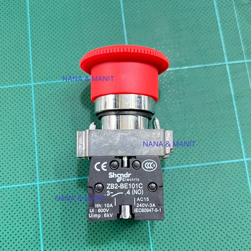 ZB2-BZ105C + ZB2-BS54C กดล็อค หมุนคลาย 1NO 1NC พร้อมส่งจากไทย🇹🇭 ...