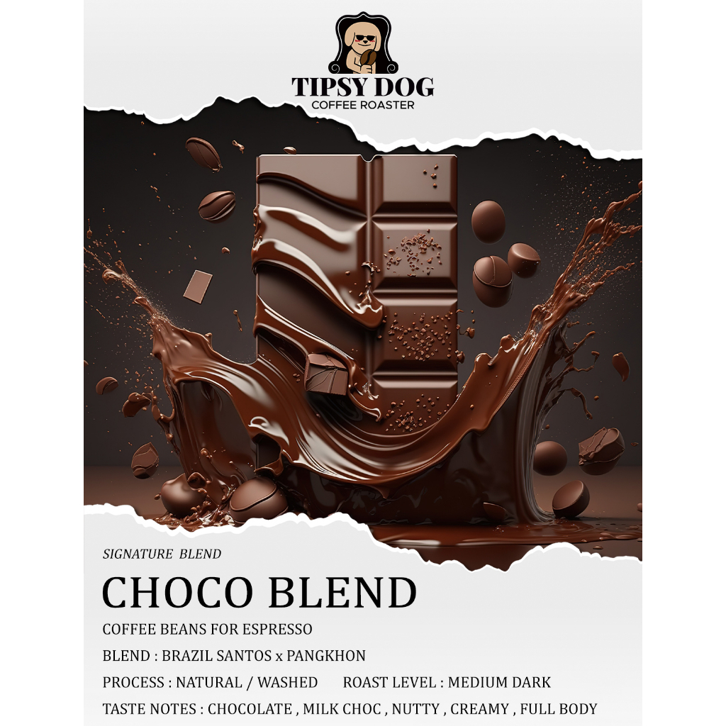 CHOCO BLEND - Brazil Santos x Pangkhon (House Blend) เมล็ดกาแฟเบลนด์โทนช็อกโกแลต ถั่ว | Shopee ...