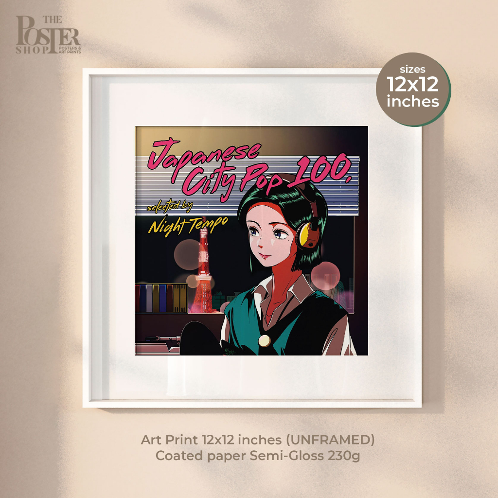 Night Tempo Posters 80's retro culture - japan city pop style โปสเตอร์ ...