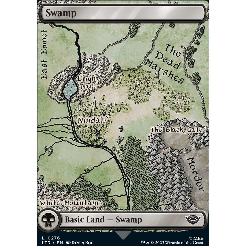 Basic Lands Full Art การ์ด Magic The Gathering ของแท้ จากชุด The Lord ...