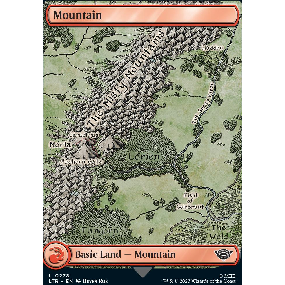 Basic Lands Full Art การ์ด Magic The Gathering ของแท้ จากชุด The Lord ...