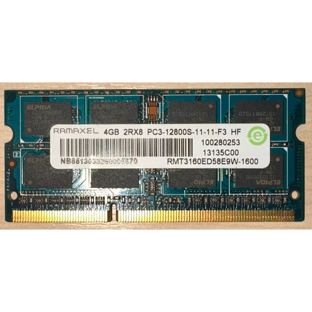(พร้อมส่ง) RAM NOTEBOOK (หน่วยความจำโน้ตบุ๊ค) แรมโน๊ตบุ๊ค 4GB DDR3 ...