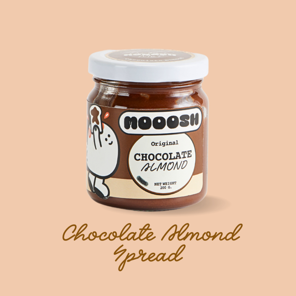 MOOOSH Chocolate Almond Spread เสปรดอัลมอนด์ ช็อกโกแลต ออแกนิค วีแกน ...