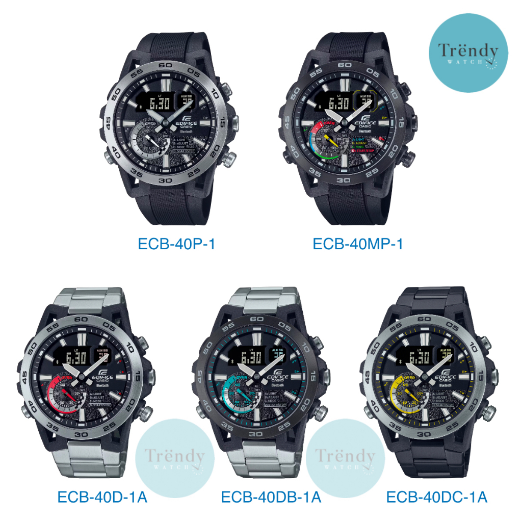 นาฬิกาข้อมือ Casio EDIFICE ECB-40 Series รุ่น CB-40MP-1 ECB-40P-1 ECB-40D-1A ECB-40DB-1 ECB-40DC ...