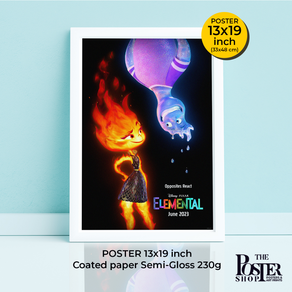 Elemental Poster โปสเตอร์ เมืองอลวนธาตุอลเวง แอนิเมชั่นสุดน่ารัก Disney ...