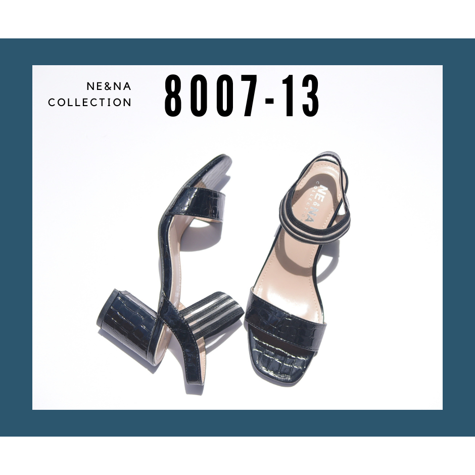 รองเท้าเเฟชั่นผู้หญิงเเบบคัชชูส้นปานกลาง No. 8007-13 NE&NA Collection Shoes | Shopee Thailand
