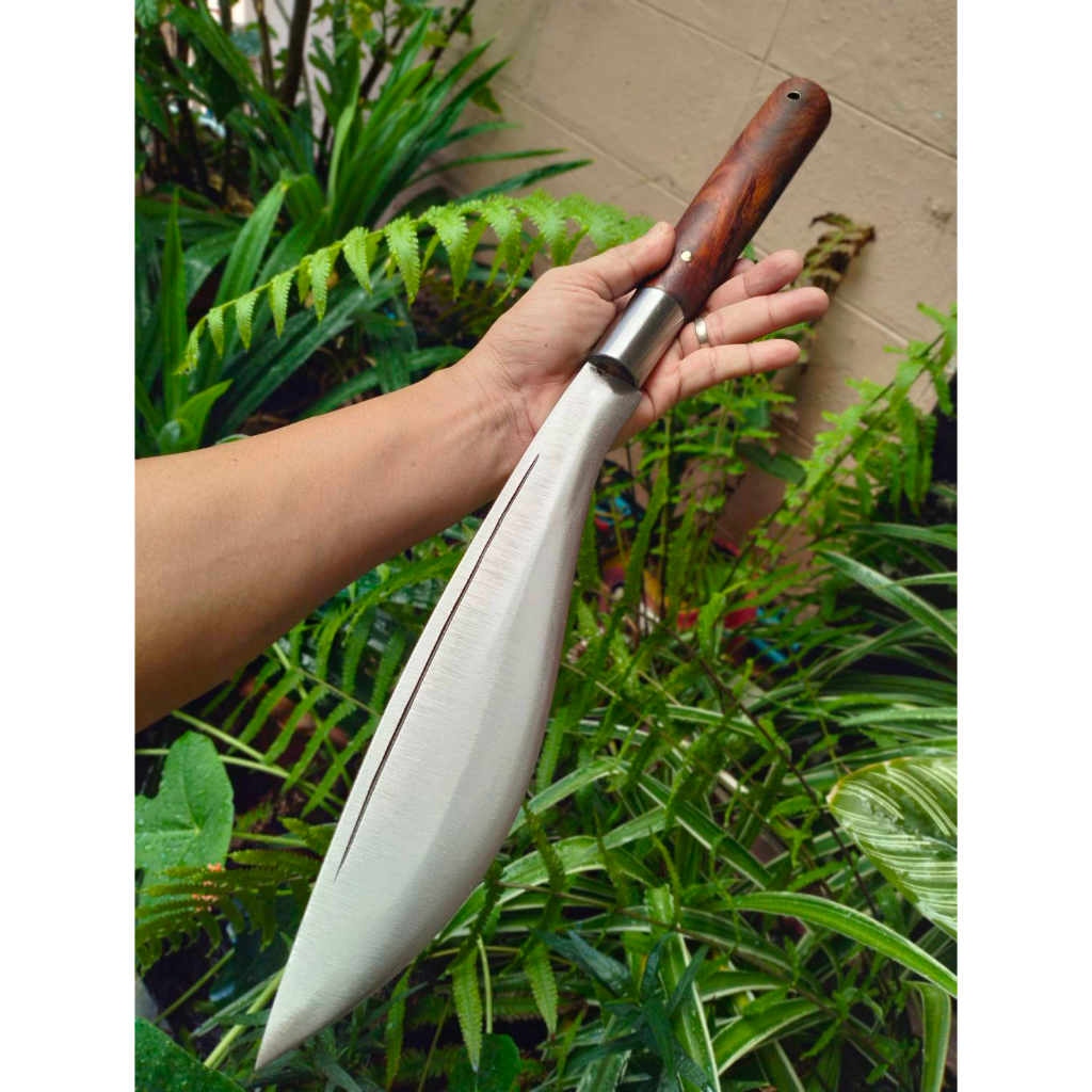 มีดเหน็บ อีเหน็บ (E-Nep) มีดสนาม มีดทำสวน มีดแคมป์ มีดเดินป่า 11.6” SUP9 ผิวขัด เซาะร่อง ด้าม ...