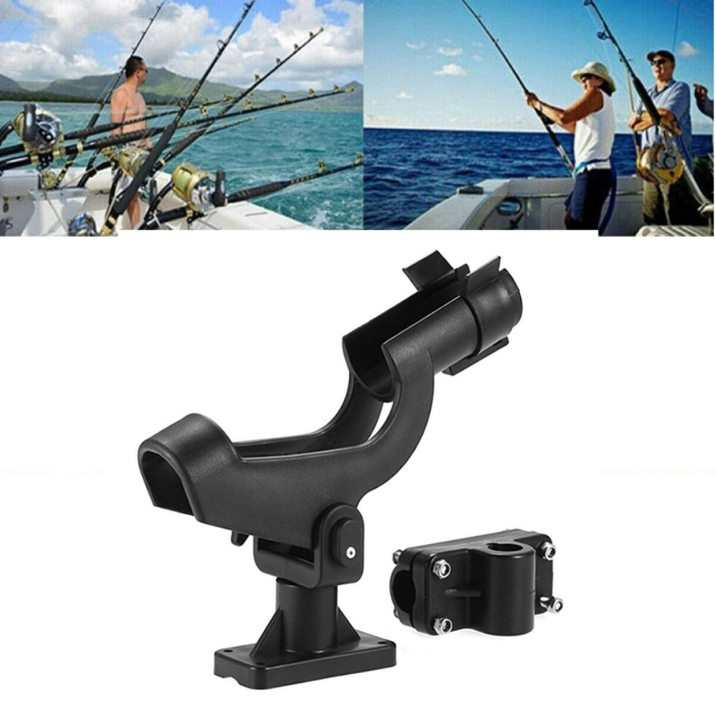 Universal Rail Mount Rod Holder กระบอกจับคันเบ็ด ตกปลาบนเรือ ติดตั้งได้ ...