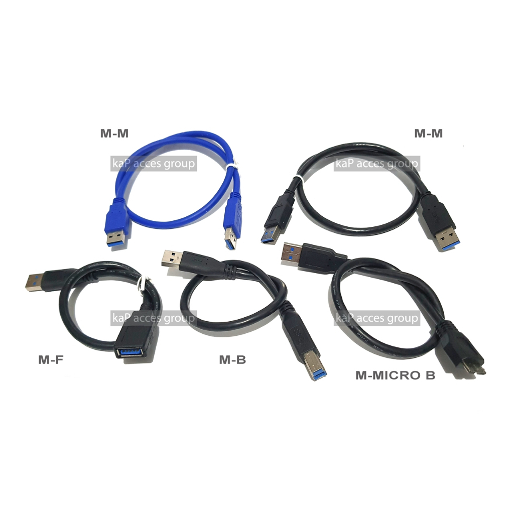 USB 3.0 MALE TYPE A , MALE-FEMALE , MALE TYPE B , MALE MICRO B CABLE ...