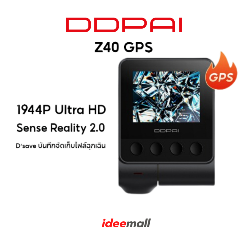 DDPAI Z40 GPS Dual Front and Rear Dash cam 1944P Car Camera กล้องติด ...