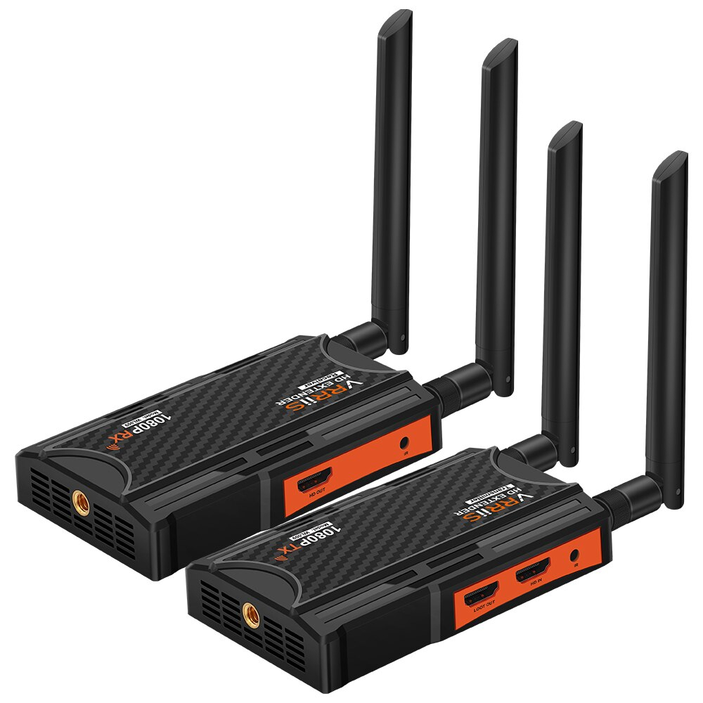 VRRiiS WL009 อะแดปเตอร์รับส่งสัญญาณวิดีโอ HDMI ไร้สาย ระยะไกล สูงสุด200ม. ส่งจาก1 เพิ่มตัวรับได้ ...