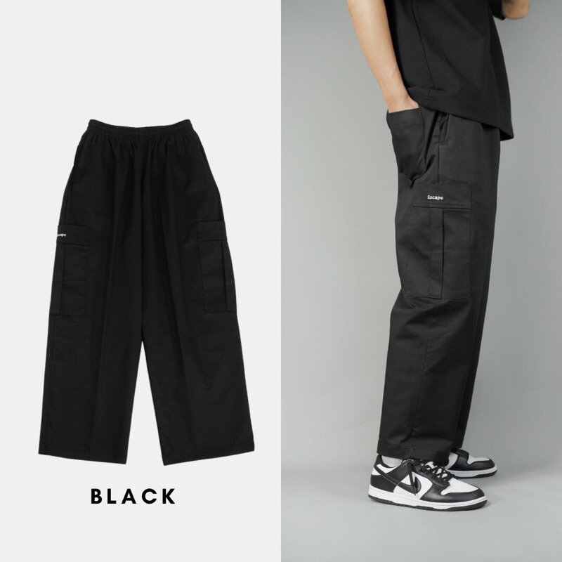 Cargo pants กางเกงคาร์โก้ทรงกระบอกใหญ่ | Shopee Thailand