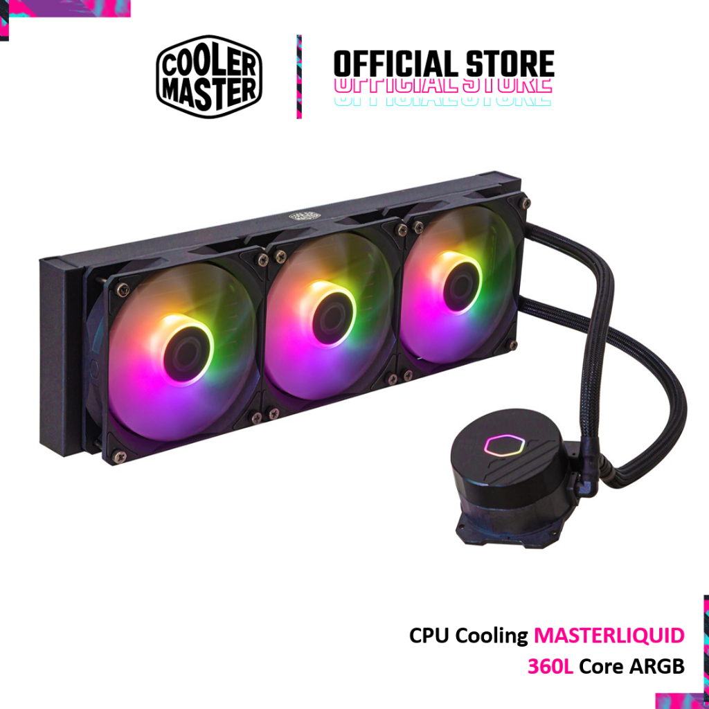 Cooler Master CPU Cooling MASTERLIQUID 360L Core ARGB (MLW-D36M-A18PZ ...