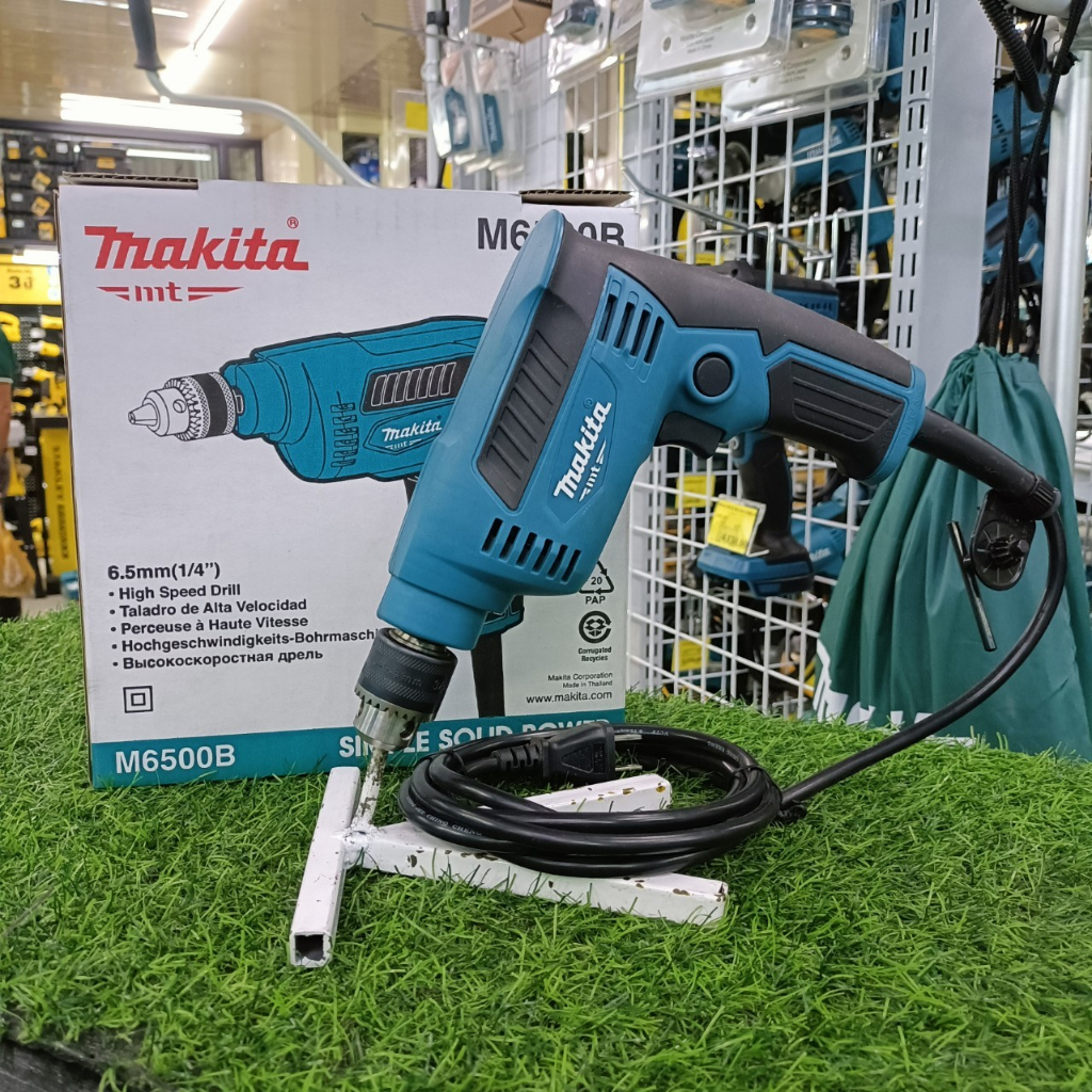MAKITA สว่านไฟฟ้า ขนาด 1/4 นิ้ว กำลังไฟ 230 วัตต์ รุ่น M6500B | Shopee ...