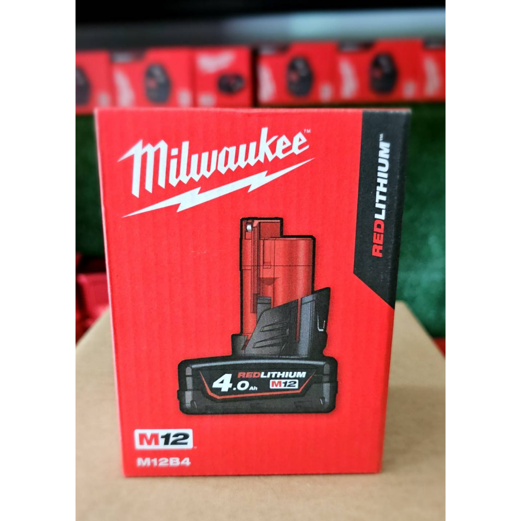 แบตเตอรี่ Milwaukee M12 B4 12V ขนาด 4.0Ah | Shopee Thailand