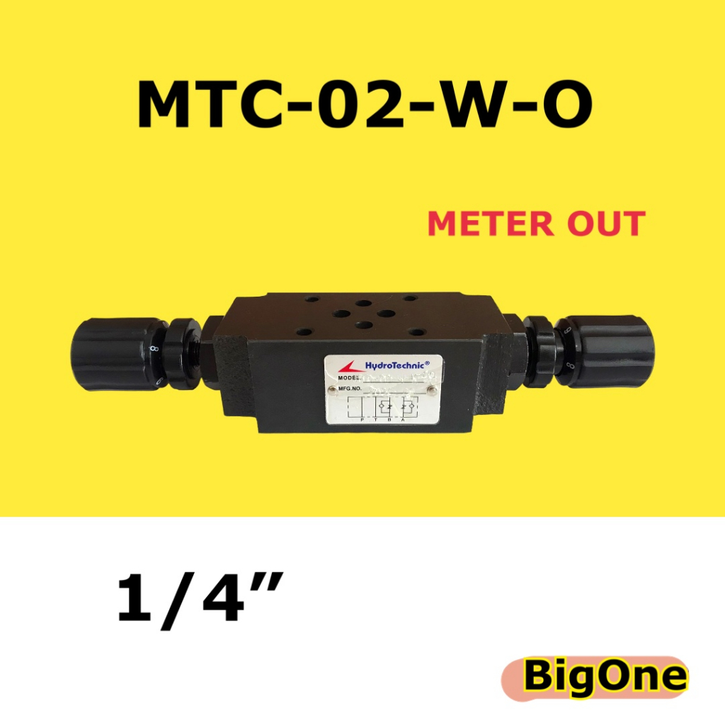 วาล์วปรับอัตราการไหล ควบคุมน้ำมันไฮดรอลิค "MTC" 02-03 (Flow Control ...
