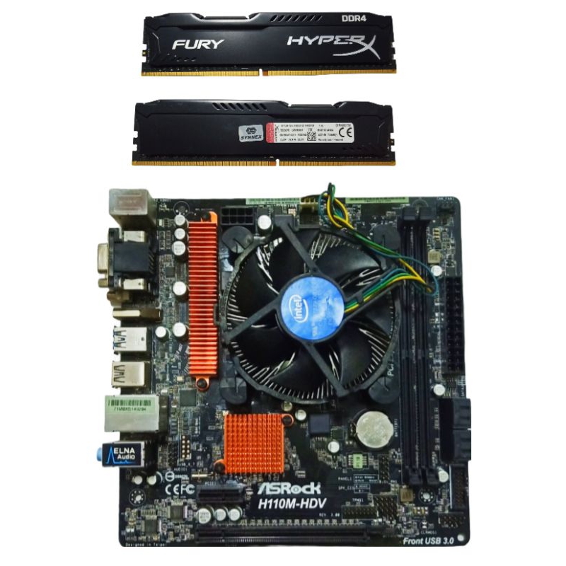 *ส่งฟรี*เมนบอร์ดพร้อมซีพียู 3.7gh Core i3 gen 6 6100+แรม8gb ddr4 พร้อม ...