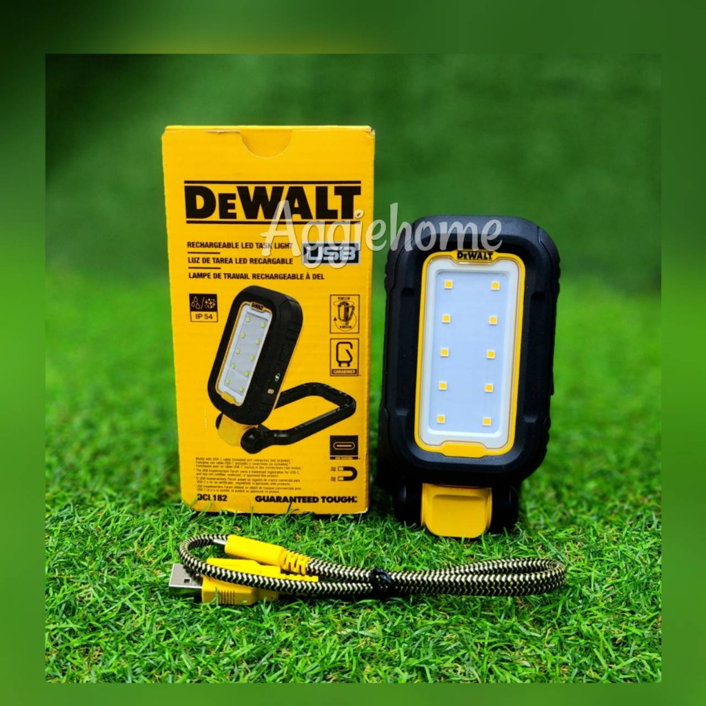DEWALT ไฟฉาย USB รุ่น DCL182 ไฟ LED ส่องสว่าง แบบพับ ปรับได้ 3 ระดับ ไฟ ...