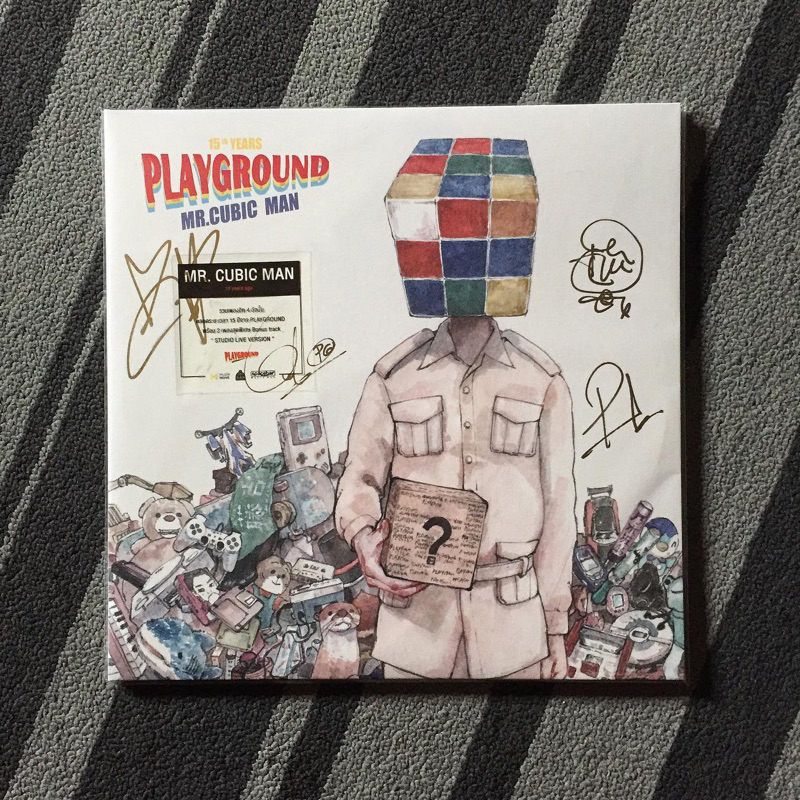 แผ่นเสียง Playground อัลบั้ม Mr.Cubic Man 15th years (พร้อมลายเซ็น ...