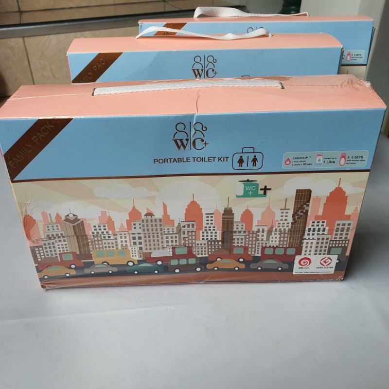 WC Peec ห้องน้ำพกพา - กล่องบรรจุ 5 ชิ้น(WC Peec Portable Toilet - 5 pcs ...