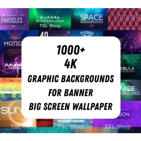 4K Graphic Backgrounds - For Banner Big Screen Wallpaper | Shopee Thailand