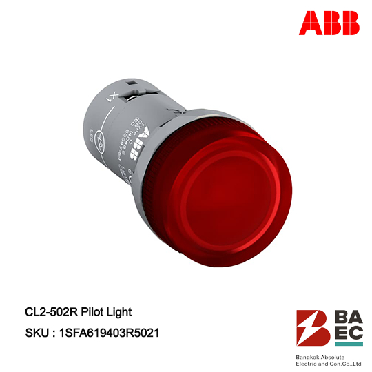 ABB Pilot Lamp CL2-502R 24V AC/DC สีแดง | Shopee Thailand
