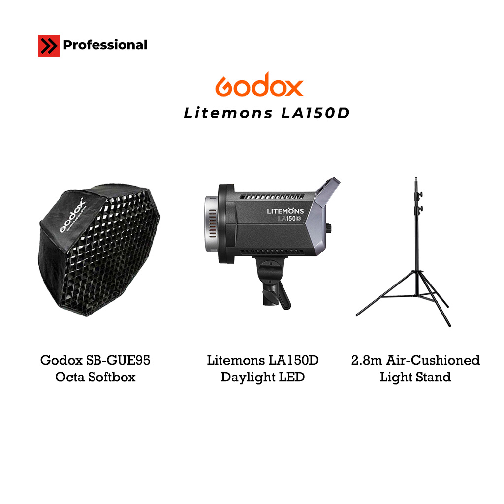 Godox Litemons LA150D Daylight Professional Light Set ประกอบด้วย LA150D ...