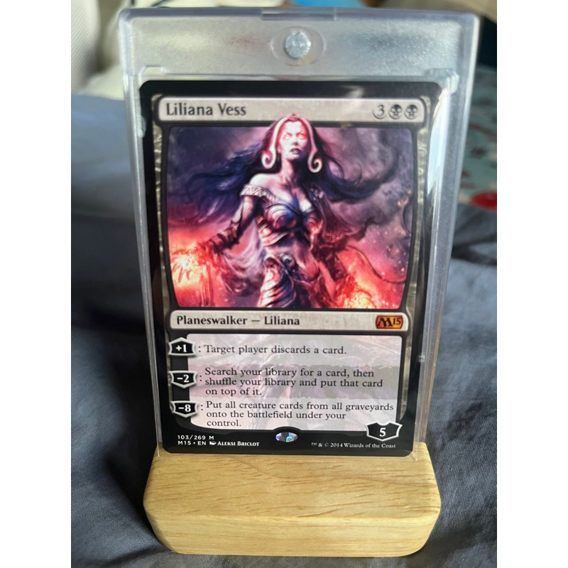 การ์ด MTG Liliana Vess Black Magic the gathering EDH รุ่น Coreset 2015 ...