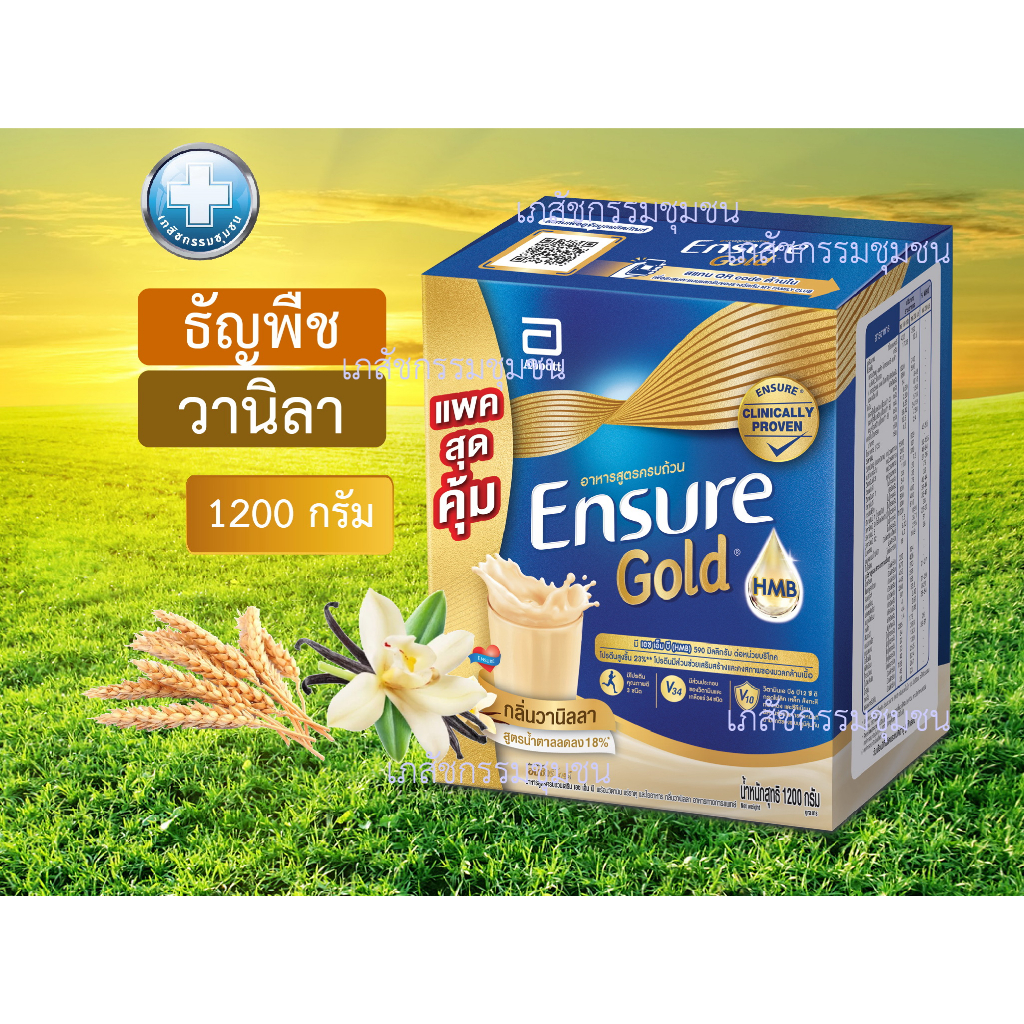 ENSURE GOLD 1200g. เอนชัวร์ โกลด์ 1200 กรัม วนิลา/ธัญพืช | Shopee Thailand