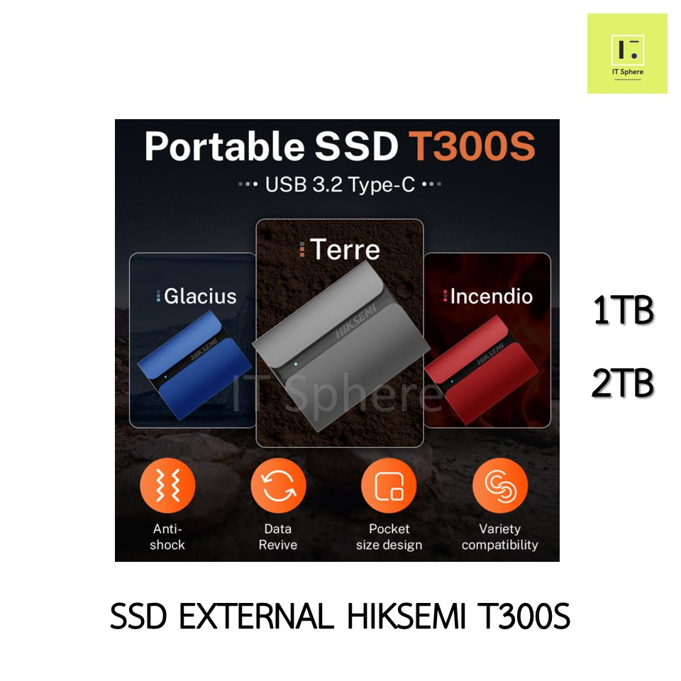External SSD Hiksemi T300S 1TB 2TB External SSD Portable Hiksemi T300S ...