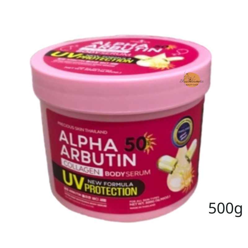 Alpha Arbutin Collagen Body Serum อัลฟ่า อาร์บูติน คอลลาเจน บอดี้ เซรั่ม 500g | Shopee Thailand