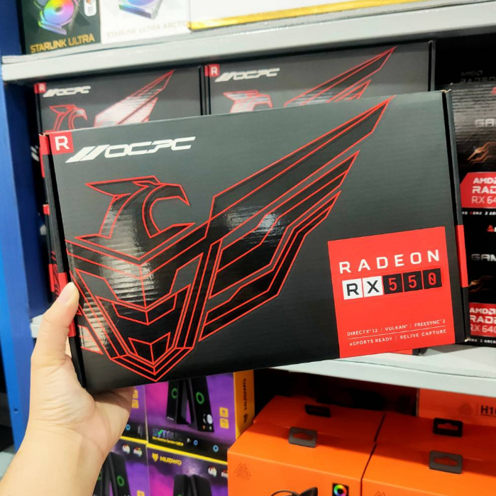 การ์ดจอ OCPC AMD RADEON RX550 LP 4GB GDDR5 มีขา 2 แบบ สินค้าใหม่ รับ ...